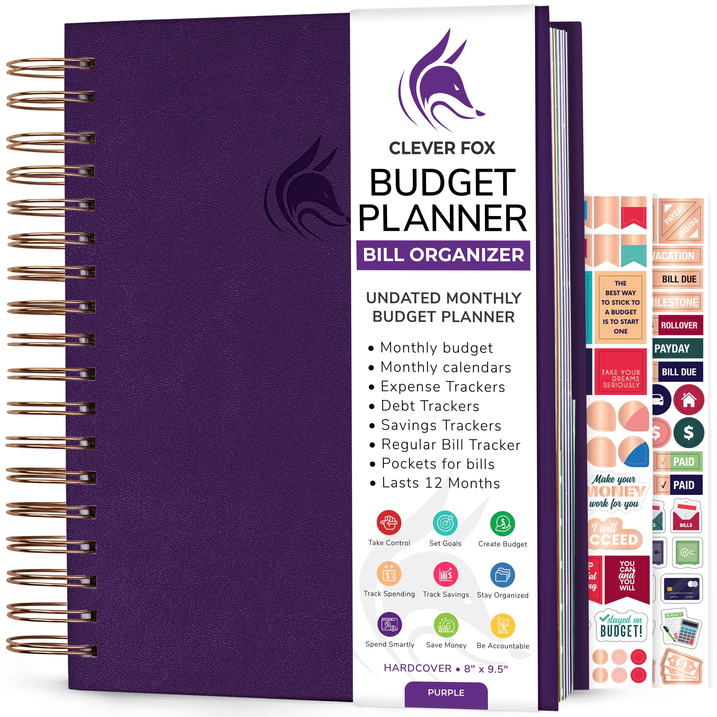 Clever Fox Budget Planner & Monthly Bill Organizer With Pockets ...