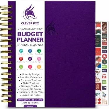 Clever Fox Budget Planner & Monthly Bill Organizer With Pockets ...