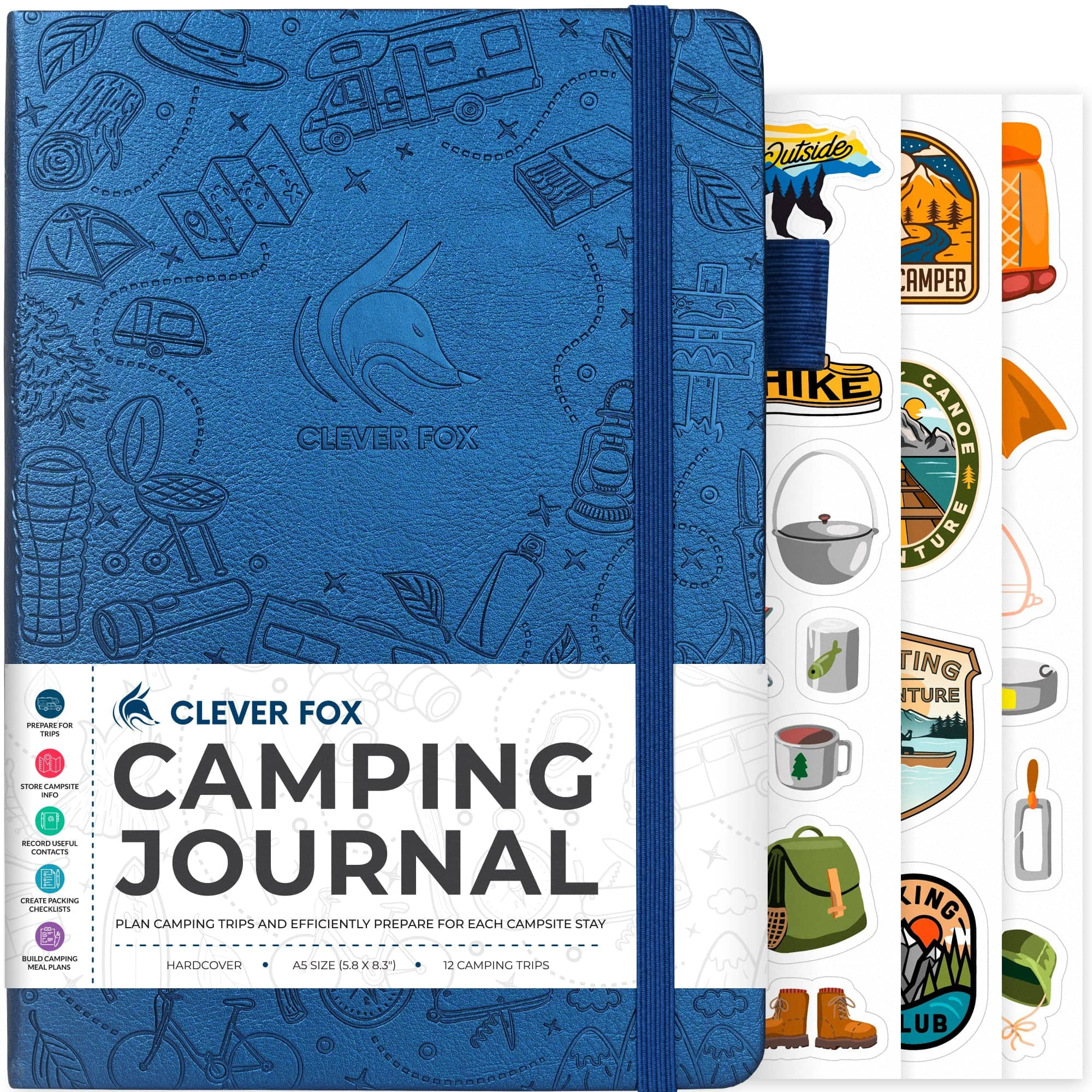 Clever Fox Camping Journal Notebook - RV Trip Planner & Outdoor ...