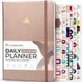 Clever Fox Leather Notebook - Daily Planner with Goals, Undated, A5 ...