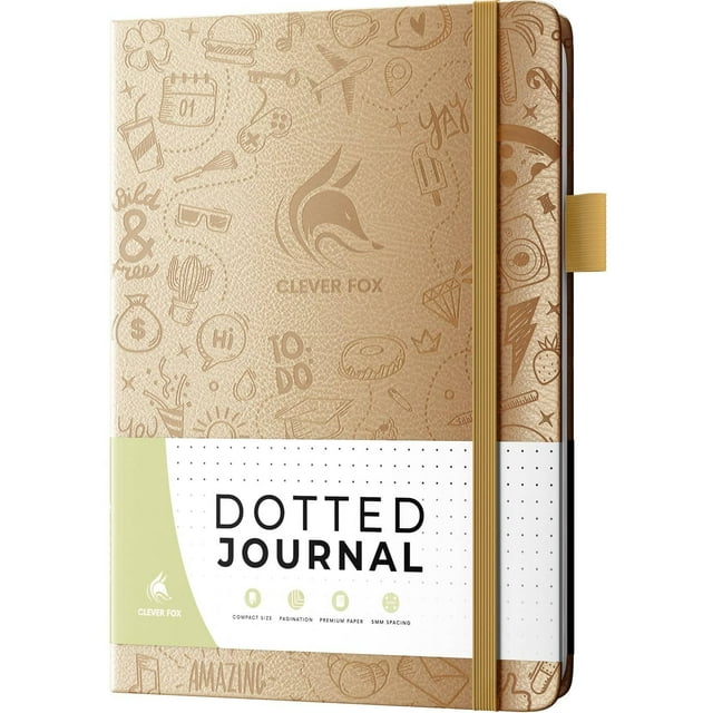 Clever Fox Dotted Journal 2.0 – Compact Planning and Sketching Dot Grid ...