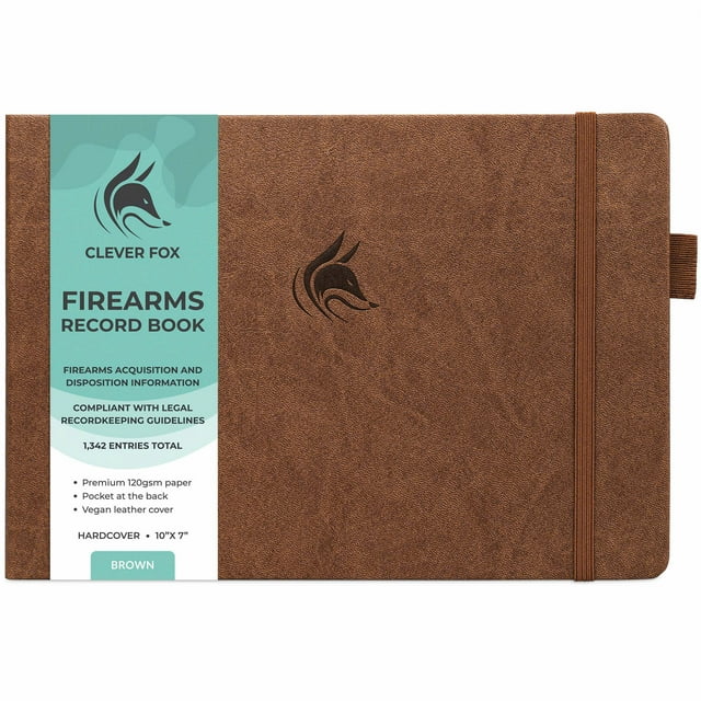 Clever Fox Firearms Record Book - Gun Inventory Handbook, Acquisition ...