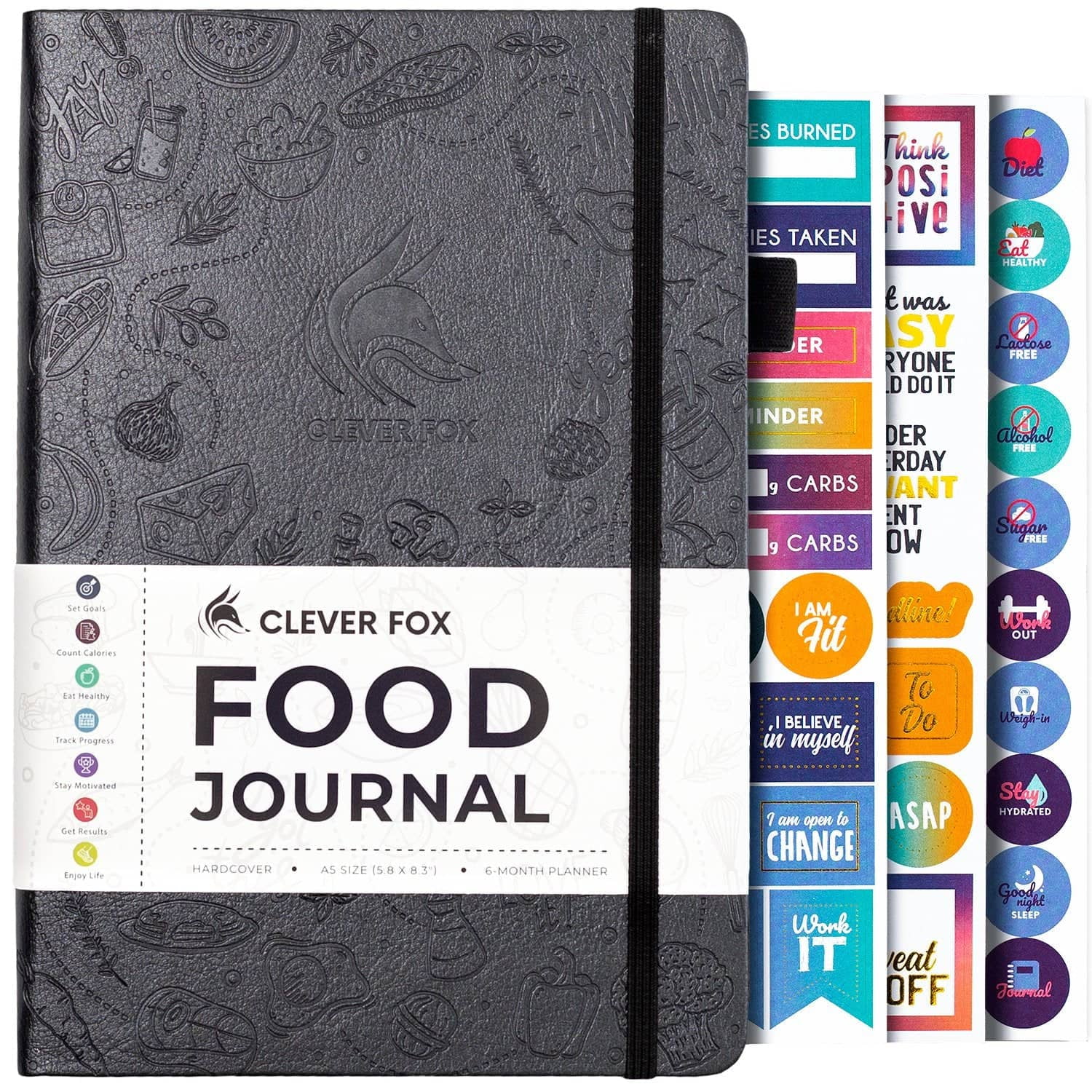 Clever Fox Food Journal, Blank Diaries & Journals, Multicolor, 5.5in x ...