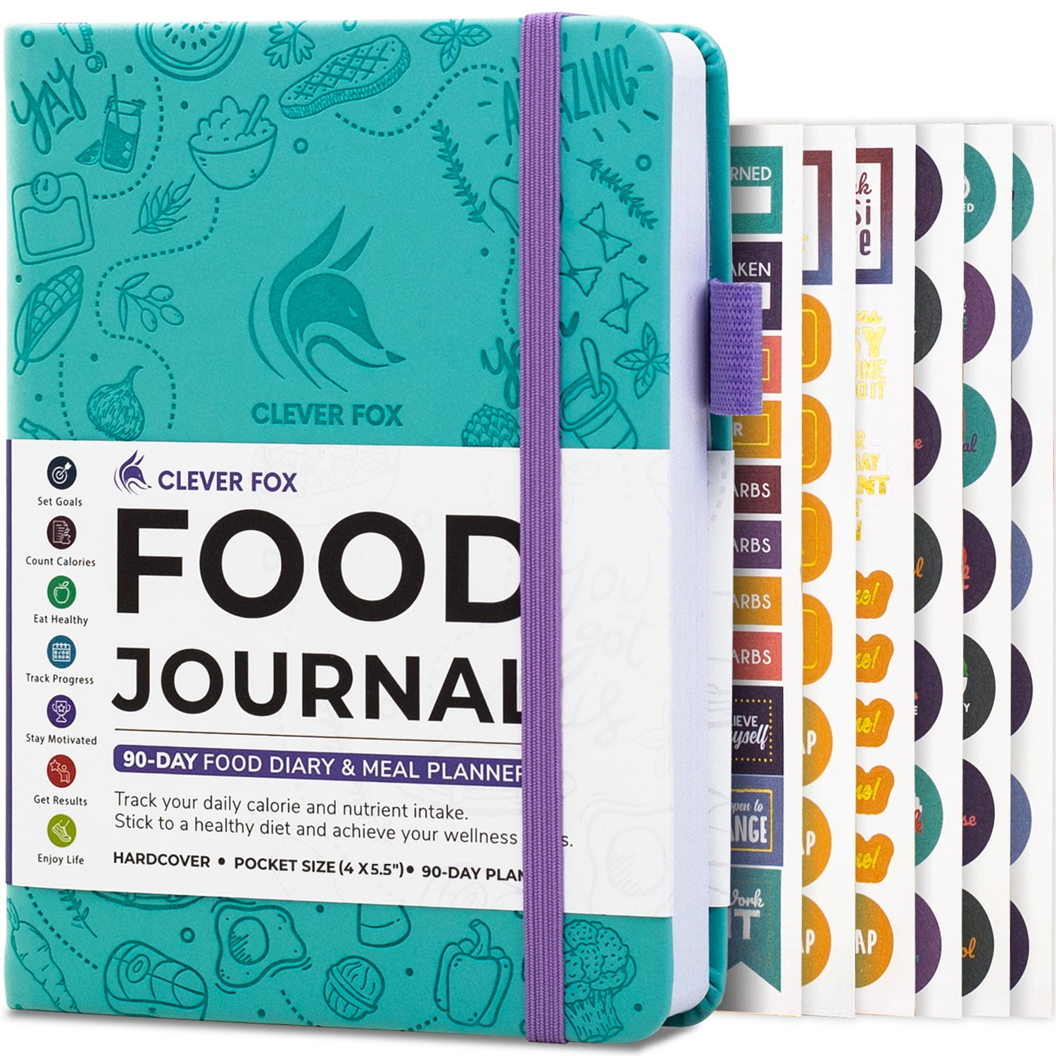 Clever Fox Pocket Size Food Journal: Daily Meal Tracker, Calorie Log ...