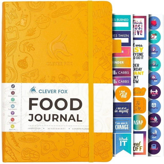 Clever Fox Food Diary Notebook - Daily Meal Planner, Weight Loss ...