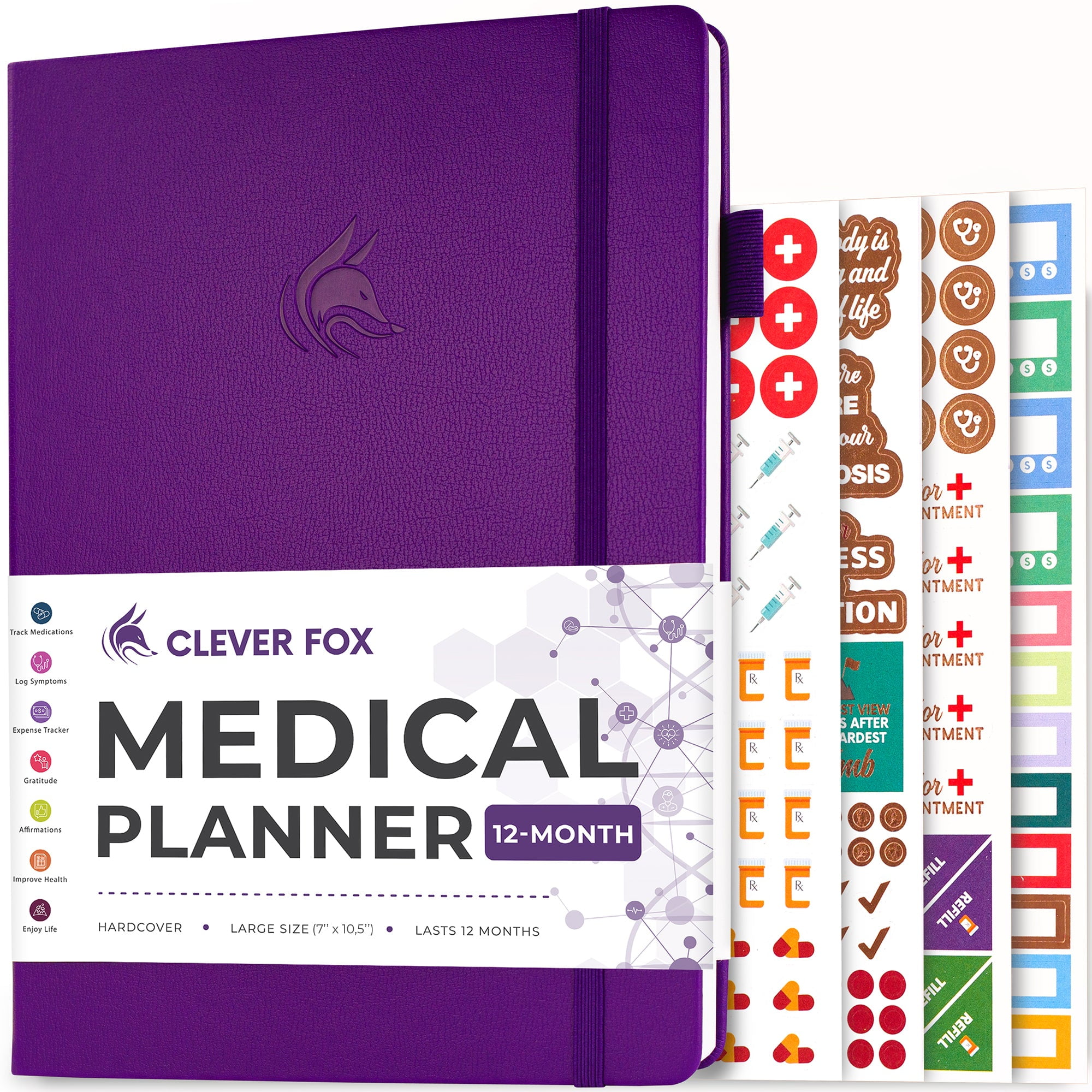 Clever Fox 12-Month Medical Planner - Daily Goals Diary with Journal ...
