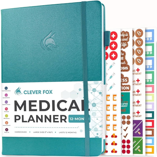 Clever Fox Medical Planner 12-Month - Walmart.com