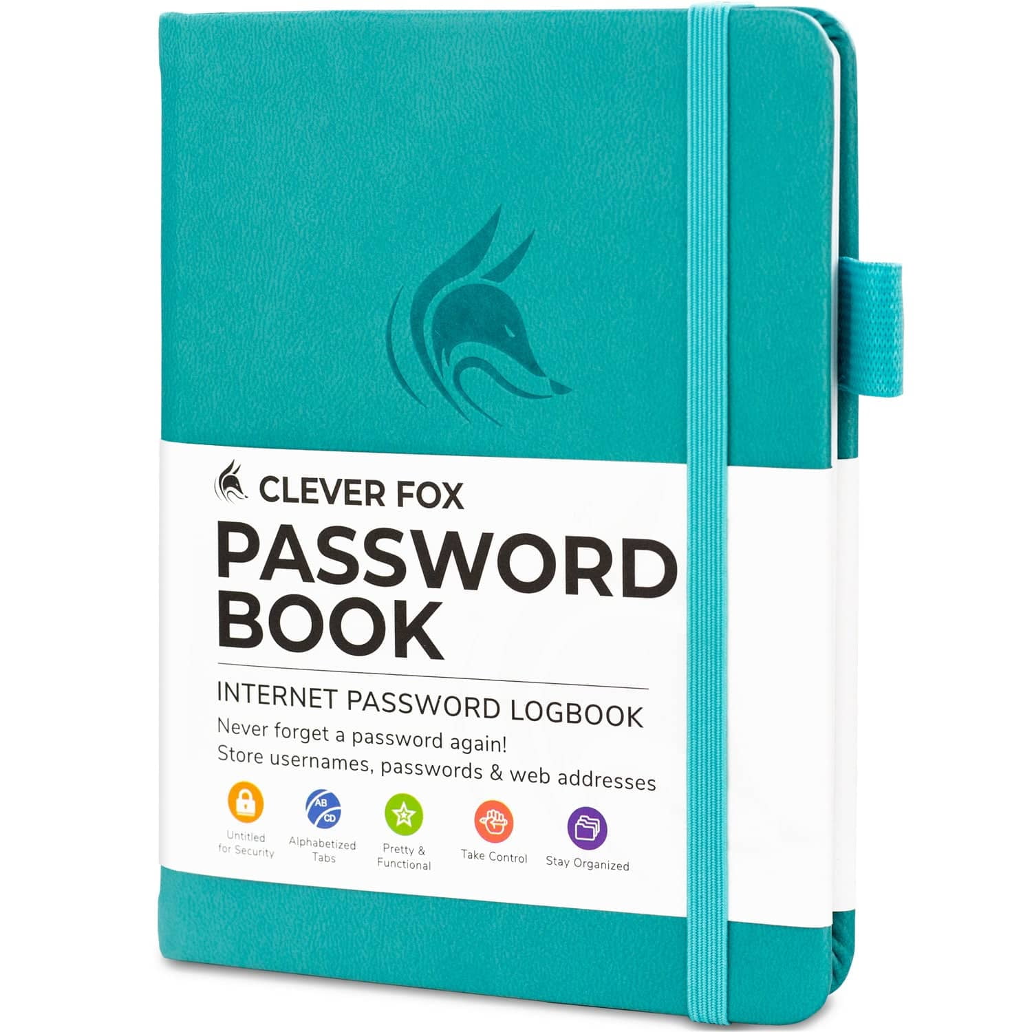 Clever Fox Password Book, Alphabetical Tabs, Internet Address ...