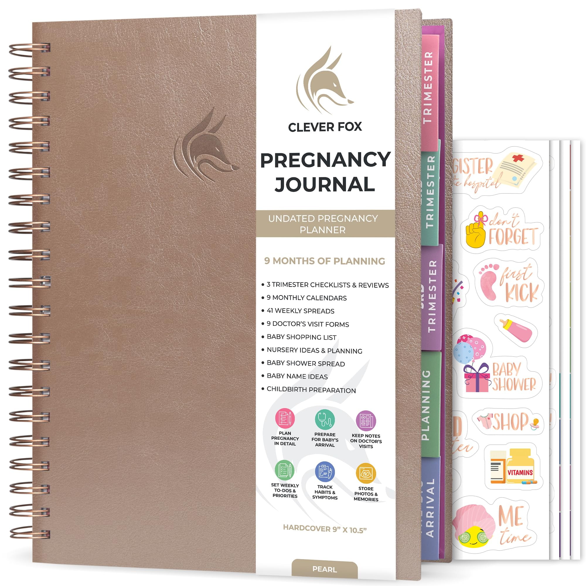 Clever Fox Pregnancy Journal & Memory Book - Pregnancy Planner ...