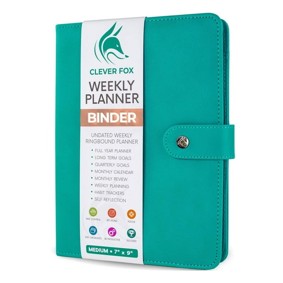 Clever Fox Weekly Planner Binder - Undated Organizer with Monthly Pages ...