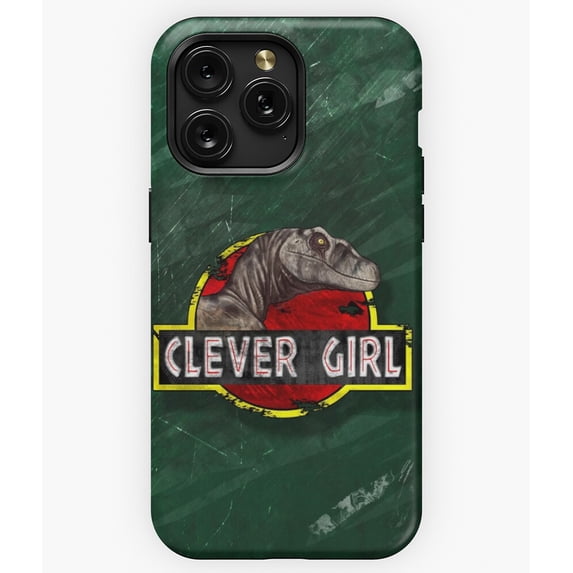 Clever Girl Jurassic Raptor Quote G963 Phone Case for iPhone17 16 15 14 ...