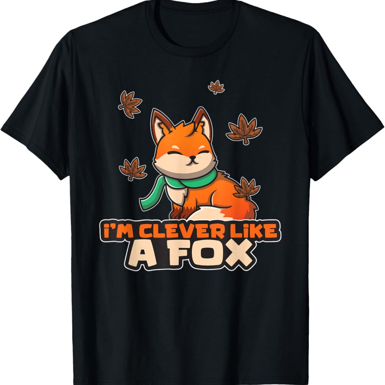 Clever Like A Fox I Red Fox Fox Tail Animals T-shtir - Walmart.com