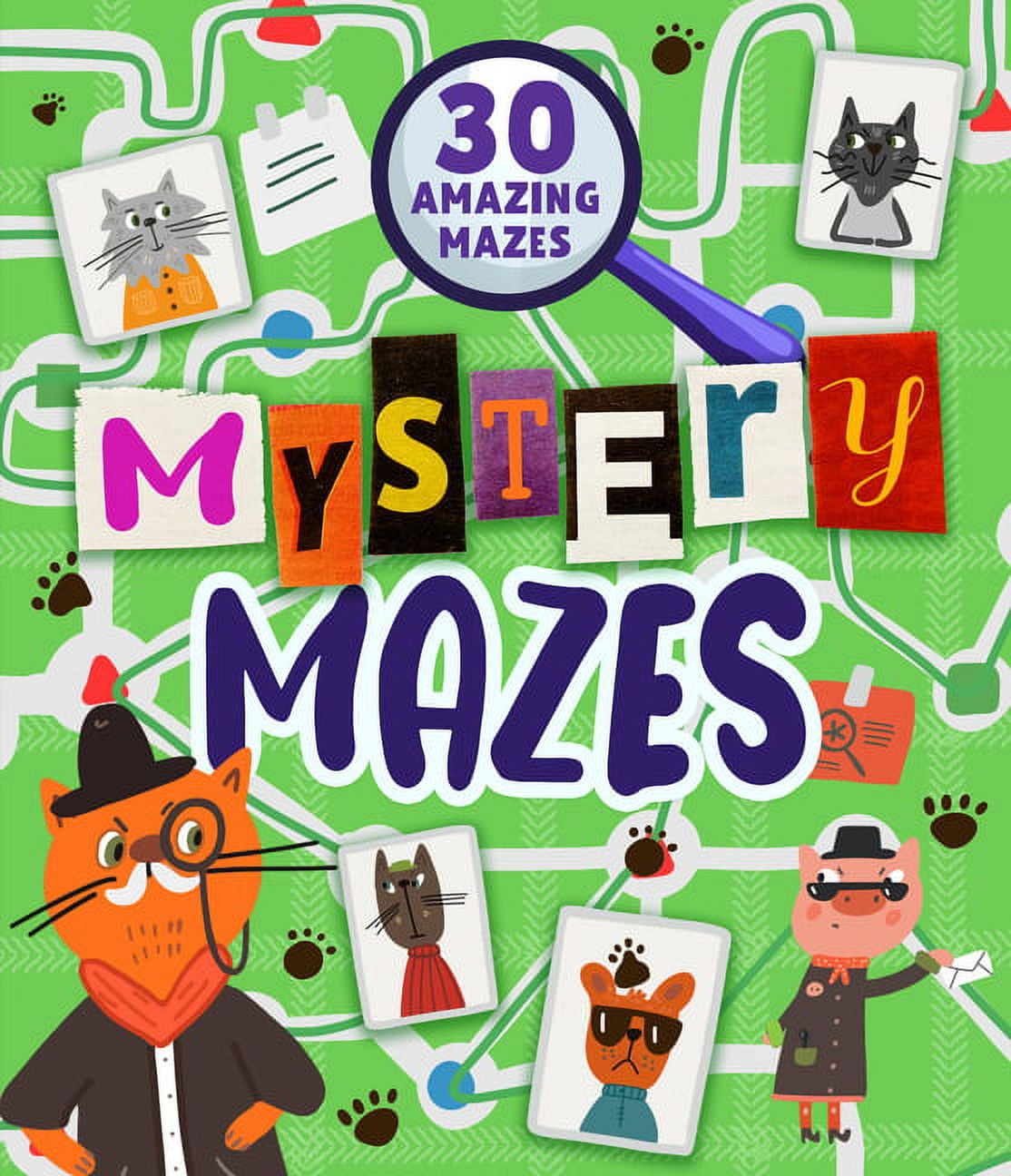 Clever Mazes Mystery Mazes: 30 Amazing Mazes, (Paperback) - Walmart.com