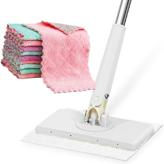 Clever Mini Mop - Lazy Mop Click On, Wet/Dry Click Mops, Disposable ...