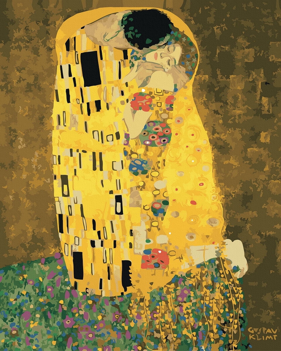 Clever Monsters The Kiss by Gustav Klimt Paint by Numbers for Adults ...