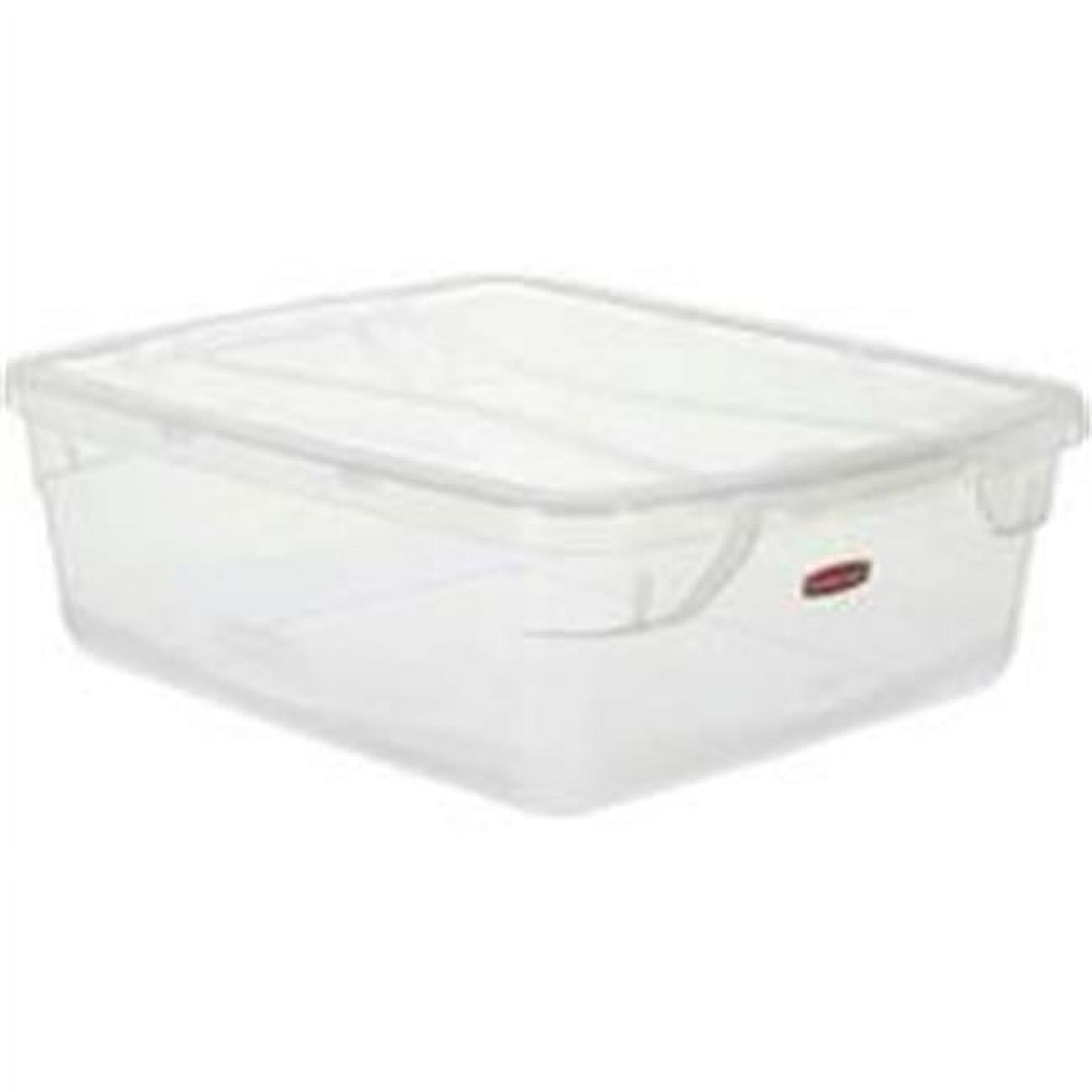 Clever Store Snap-Lid Container, 13 3/8 x 16 7/8 x 5 3/8, 15 qt, Clear ...