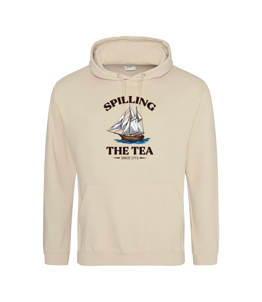 Clever Wit Hoodie – Spilling The Tea Since 1773 Funny Patriot Art, for ...