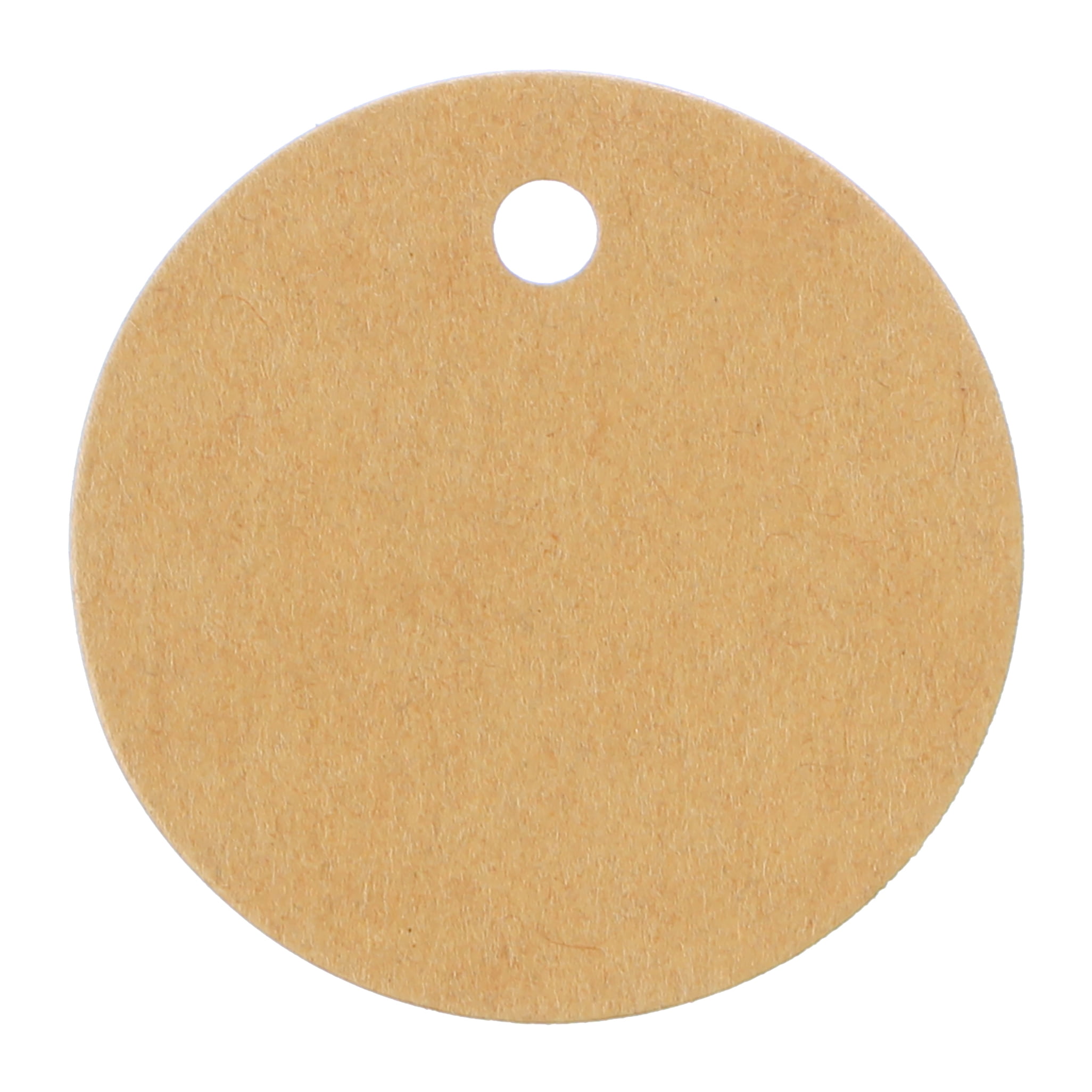 CleverDelights 1.5" Round Kraft Gift Tags - 100 Pack - Craft String ...