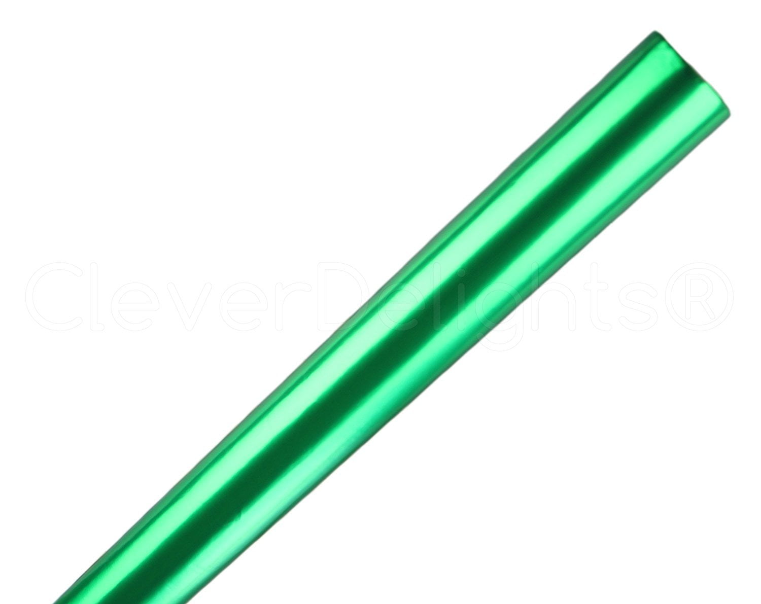 CleverDelights Extra Large Solid Foil Colored Metallic Green Wrapping ...