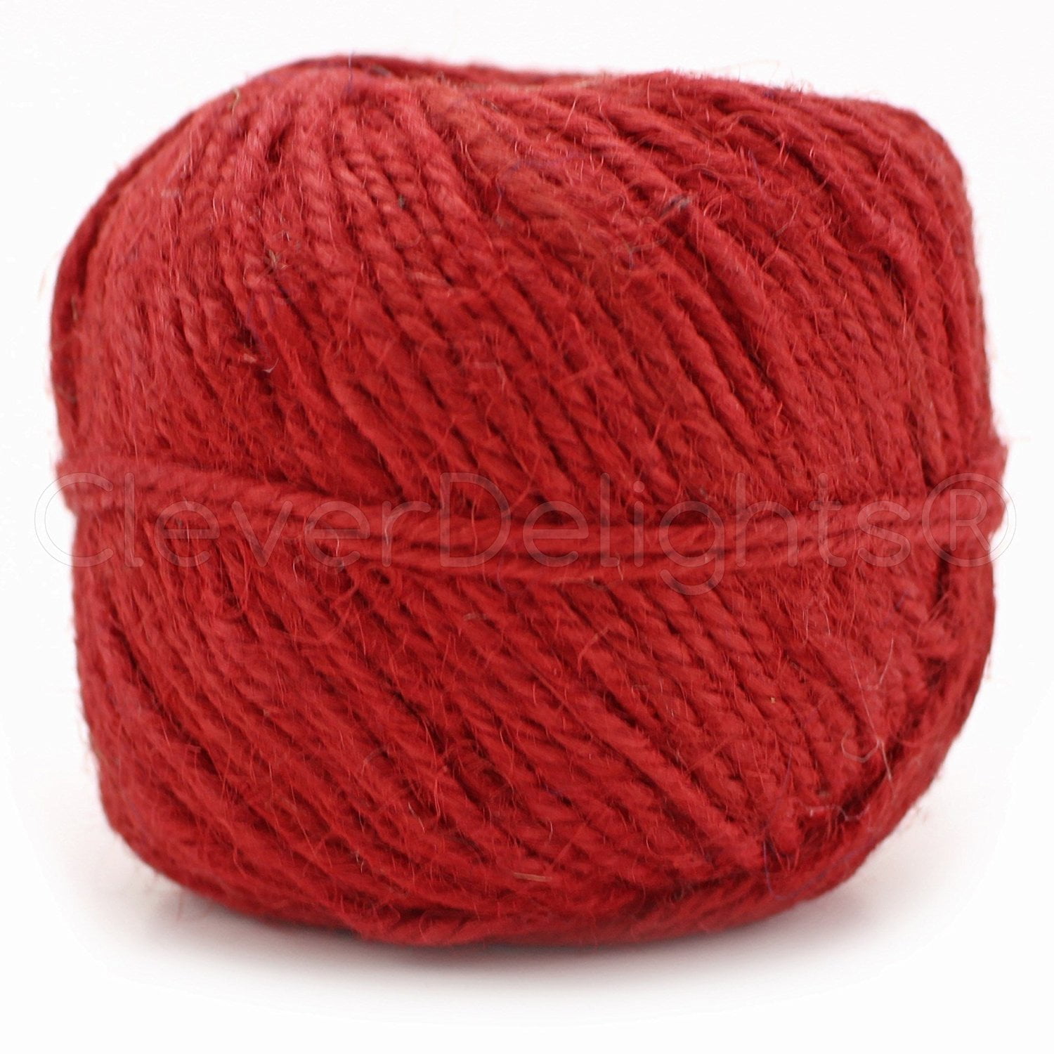 CleverDelights Red Jute Twine - 50 Yards - 2mm Diameter - Walmart.com