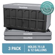 Sterilite 45 Gallon Stackable Storage Tote with Lid & Wheels, 12 Pack ...