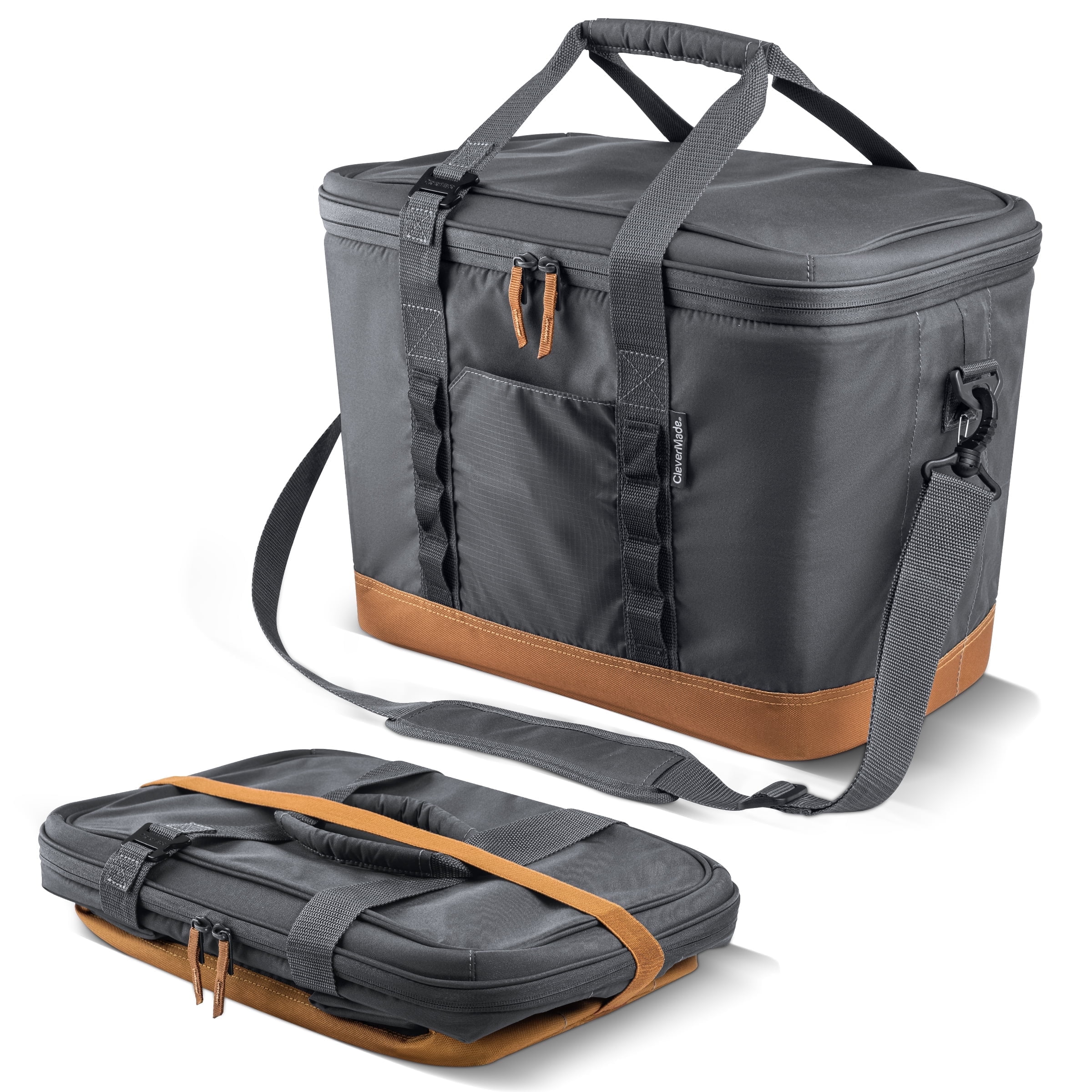CleverMade Pacifica 50 Can Soft-Sided Cooler, Cool Gray - Walmart.com
