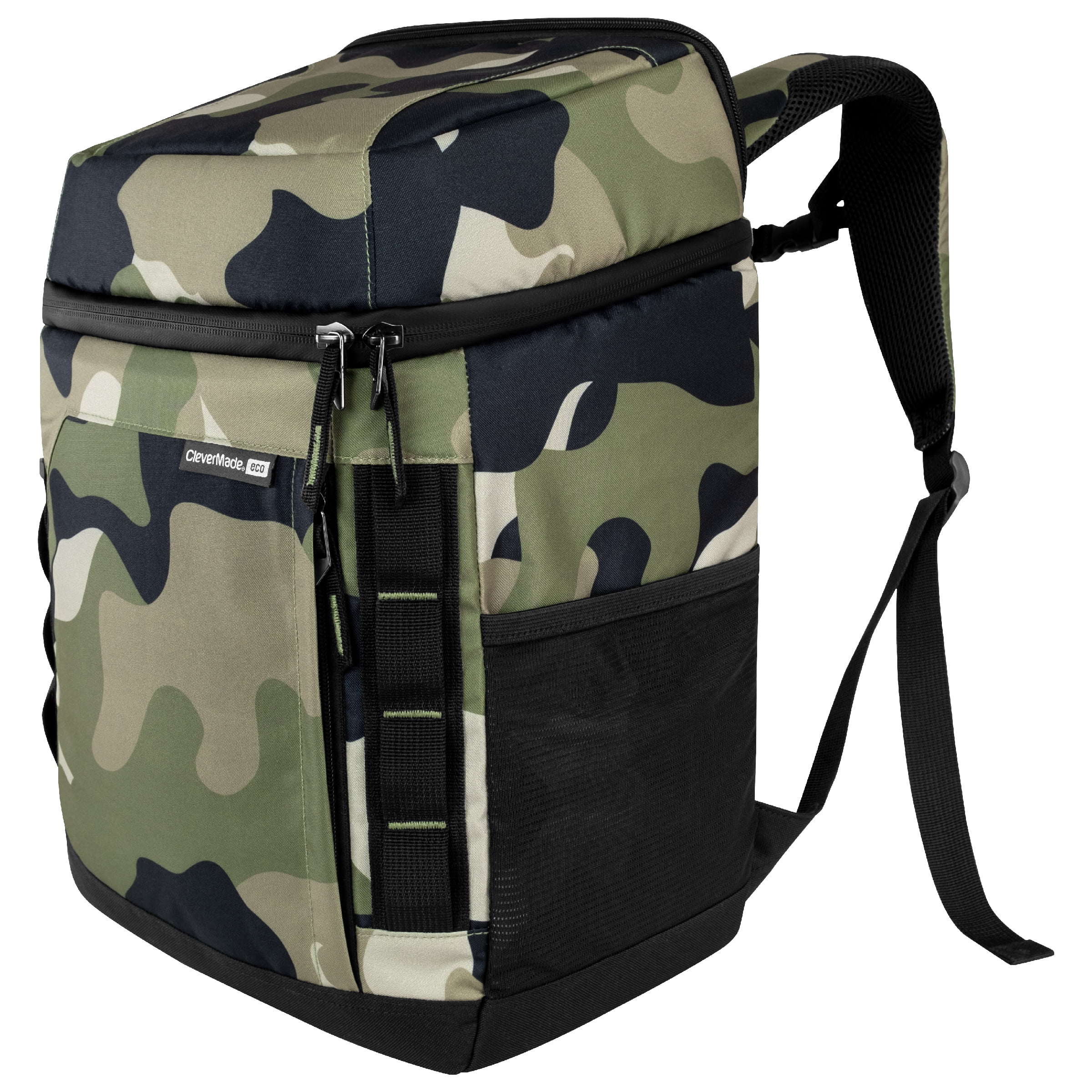 CleverMade Pacifica Backpack Cooler, 20 Can, Camo - Walmart.com