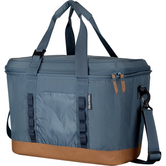 CleverMade, Collapsible Cooler, 50 Can Pacifica, Ocean/Cognac - Walmart.com