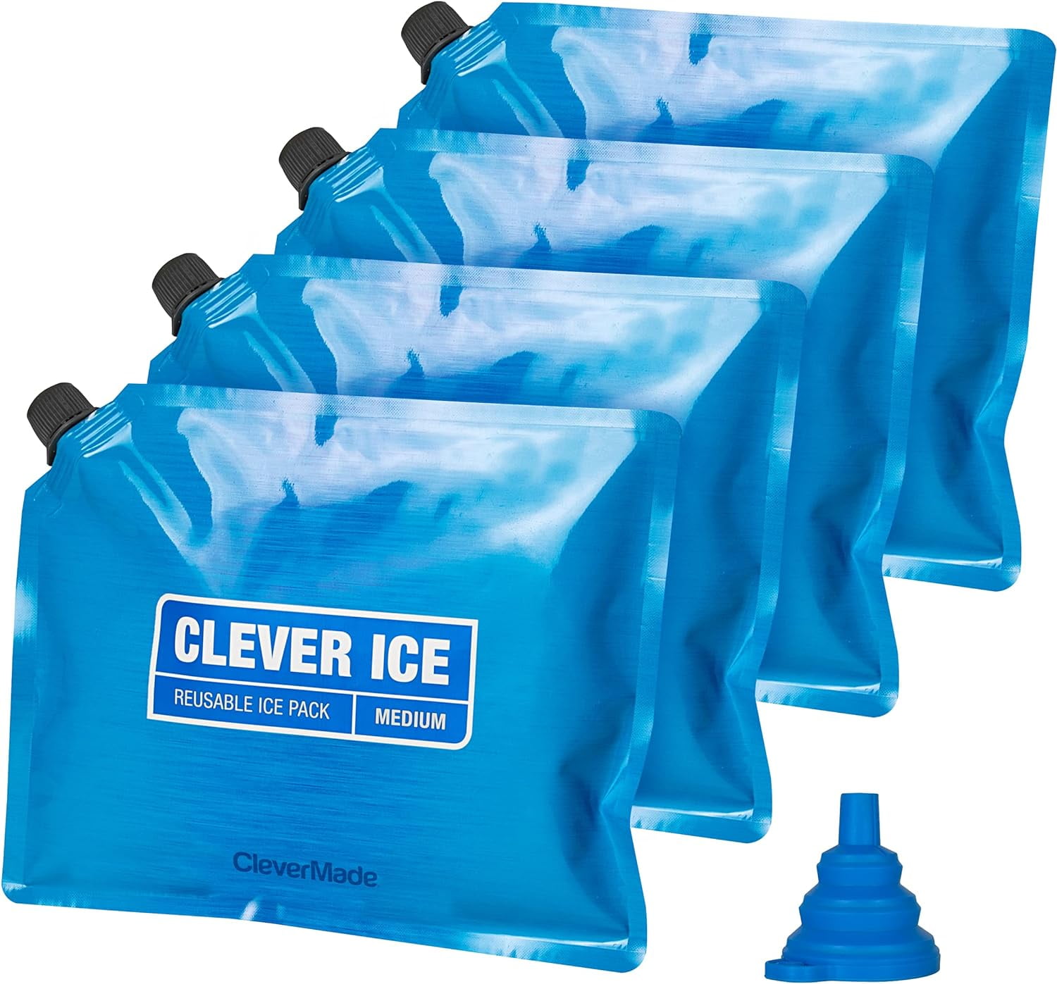 CleverMade Reusable Ice Pack - Long Lasting Cold Freezer Packs for ...