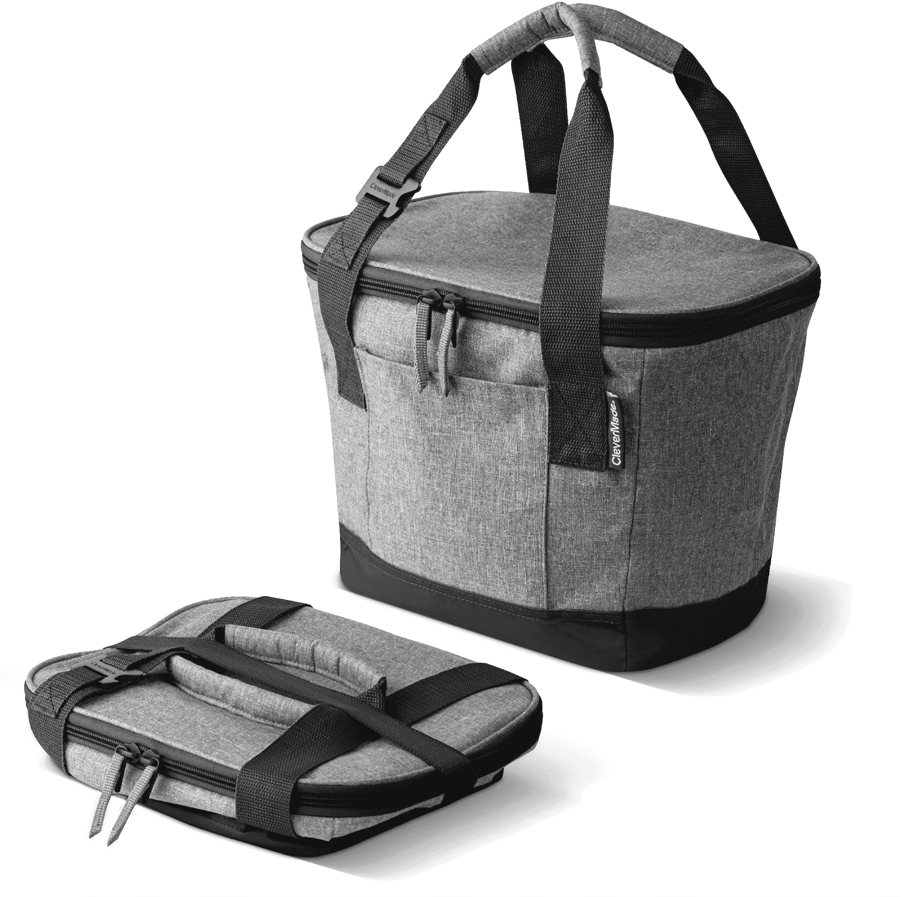 CleverMade Tahoe Collapsible Cooler Bag Insulated, 18 Can Foldable ...