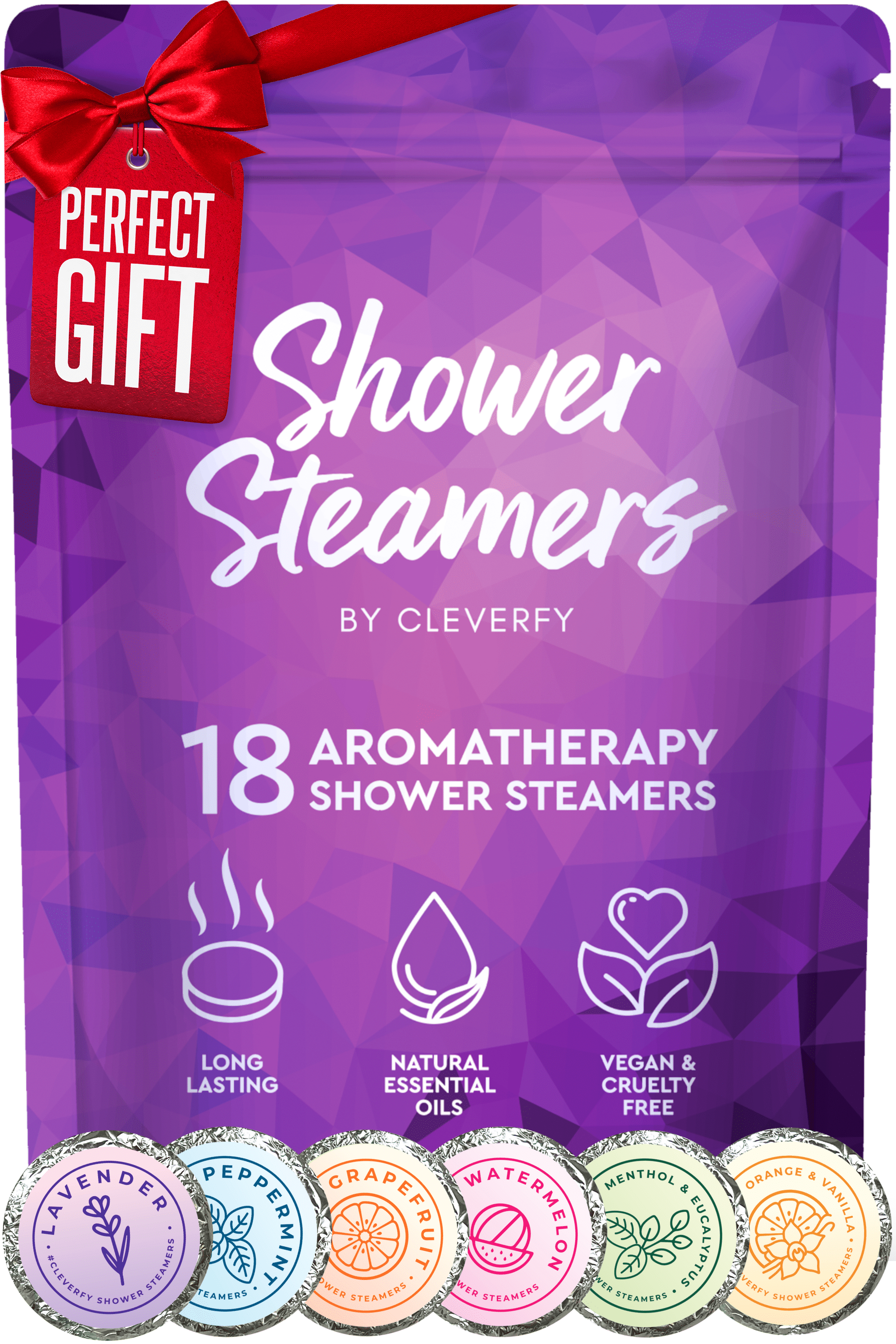 Cleverfy Shower Steamers Aromatherapy 18 Pack with Essential Oils ...
