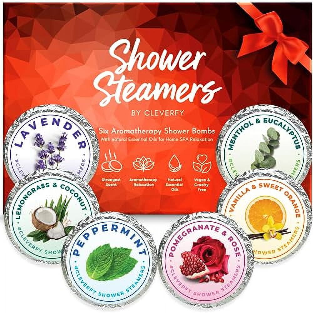 Cleverfy Shower Steamers Aromatherapy - Compact Pack of 6 Variety ...