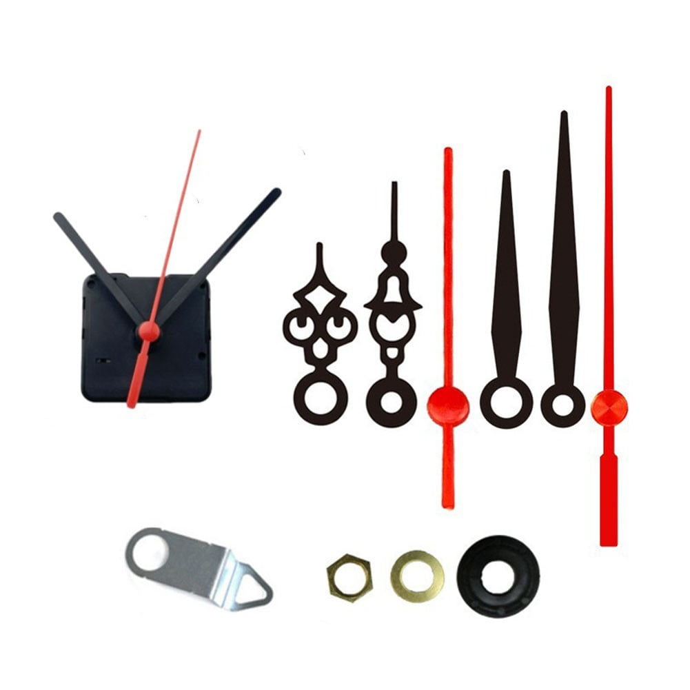 Cleverly Packaged Non-Ticking Clock Mechanism Set with Colorful Short ...