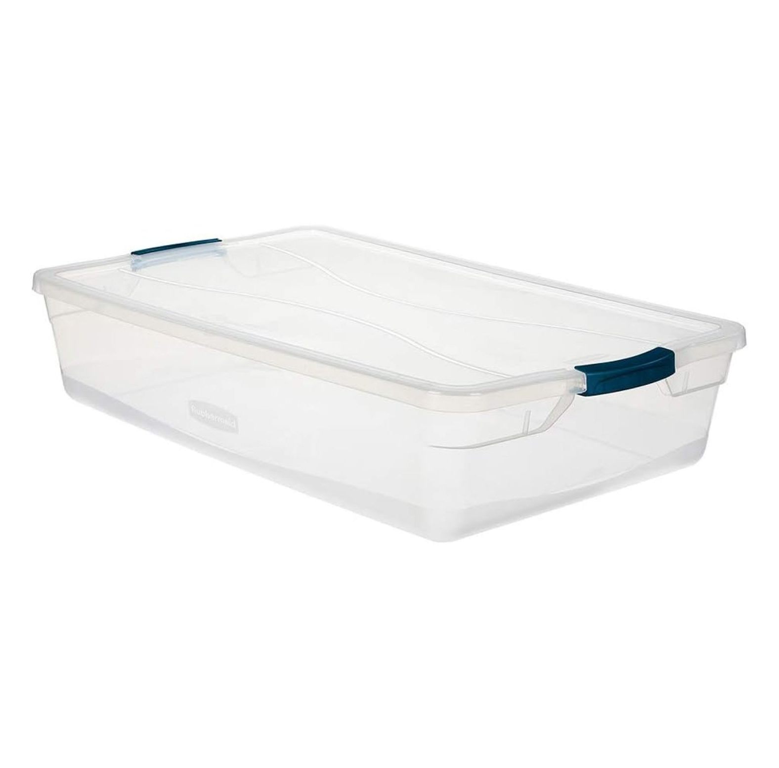 Cleverstore Clear 41 Qt Pack Of 6 Stackable Plastic Storage Containers
