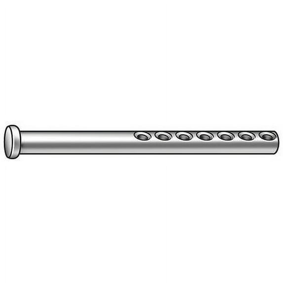 Clevis Pin, Universal, Steel, Zinc Plated, 0.375 in x 4 in, Silver, 10 ...