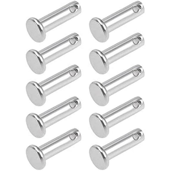 Clevis Pins (5mmx16mm) 20 count, Single Hole Flat 304 Stainless Steel ...
