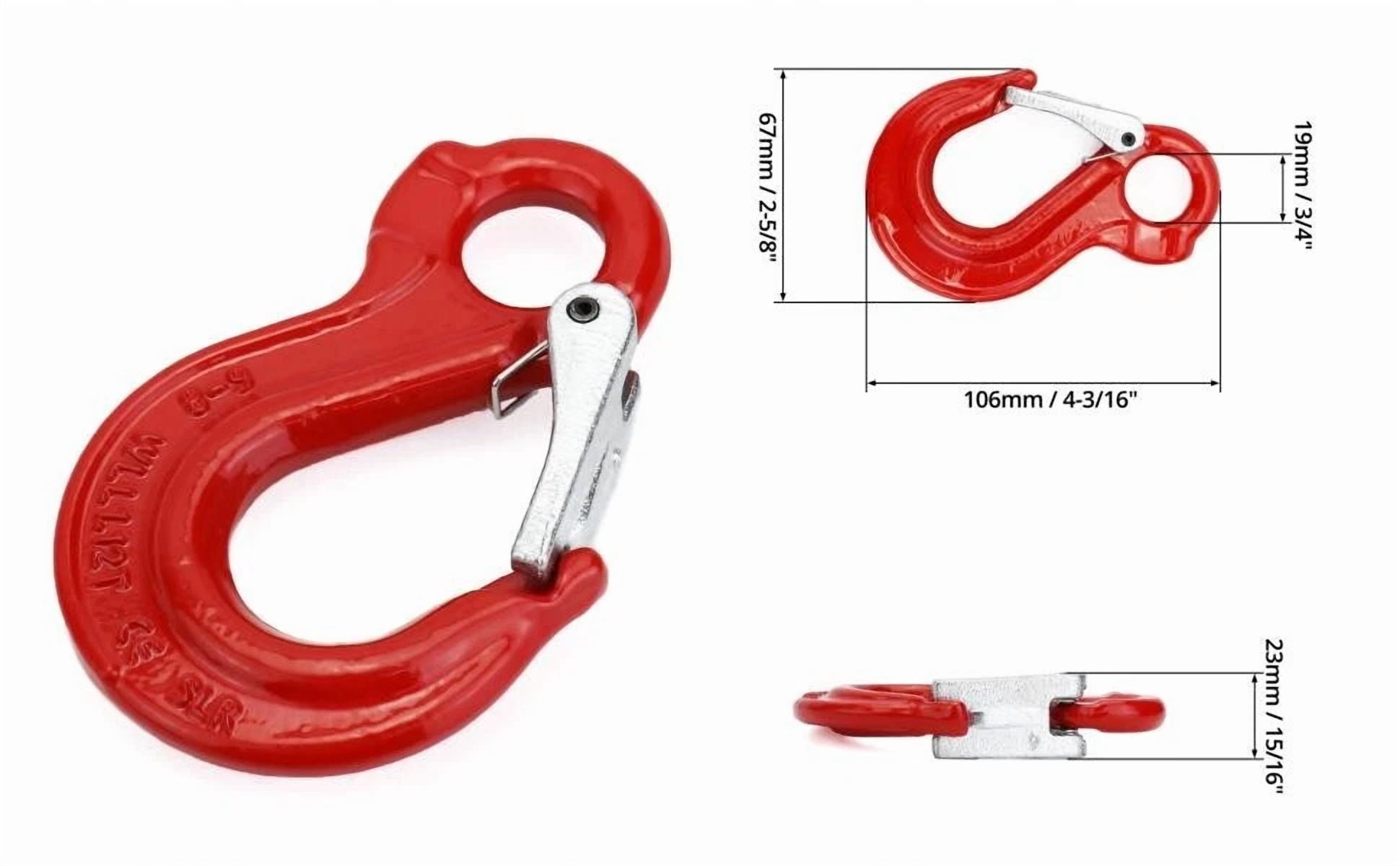 Clevis Slip Hook G80 Eye Hoist Sling Hook, 1.2 Tons Break Point 4,500 ...