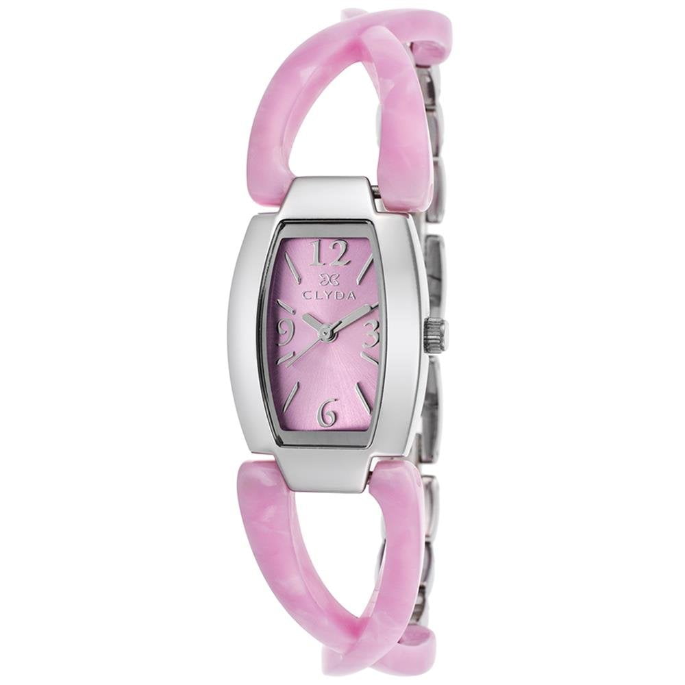 Clg0111swbw Women's Light Pink Acetate And Ss Light Pink Dial Ss Watch ...