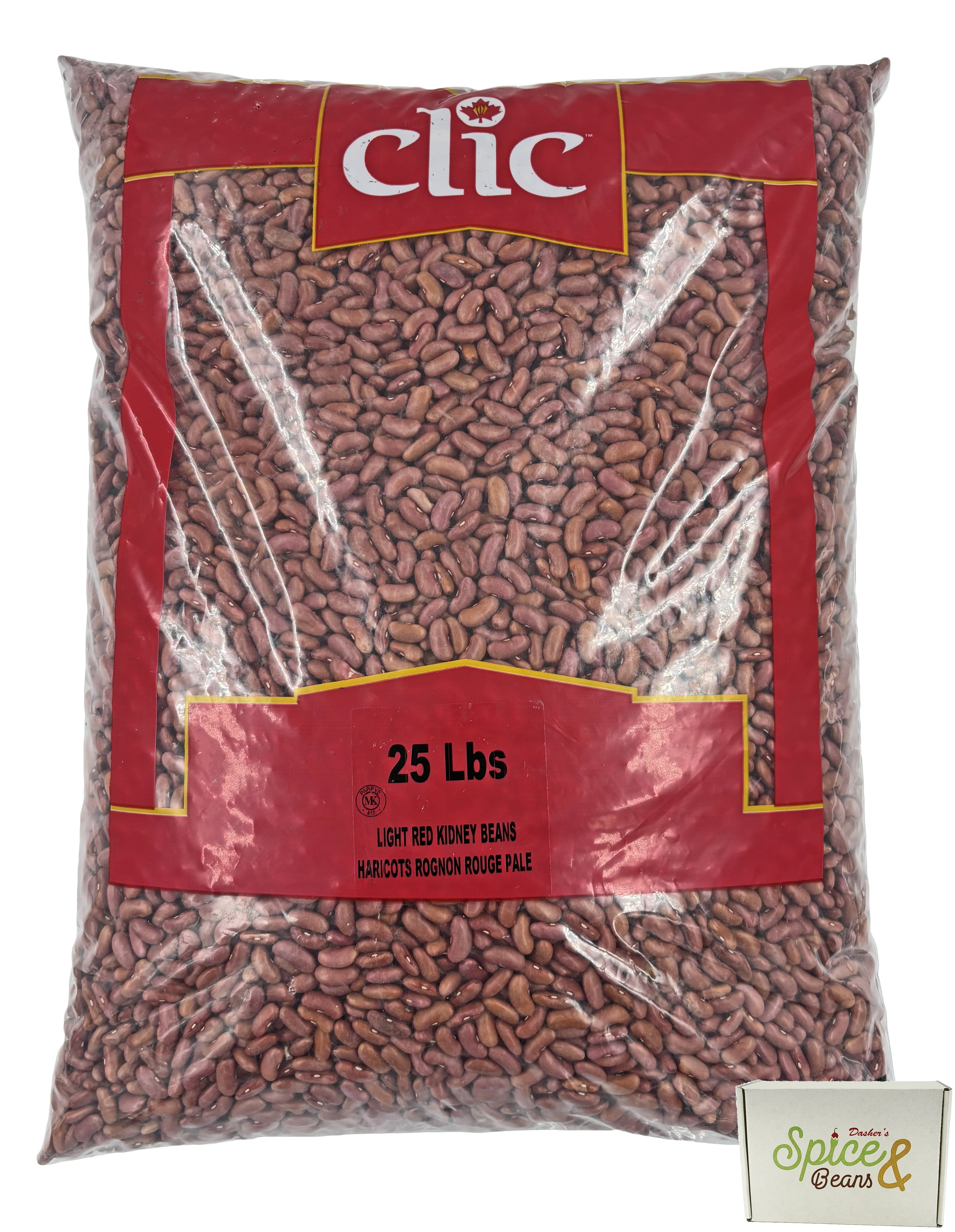 Clic Dried Light Red Kidney Beans - 25 lbs. - Walmart.com