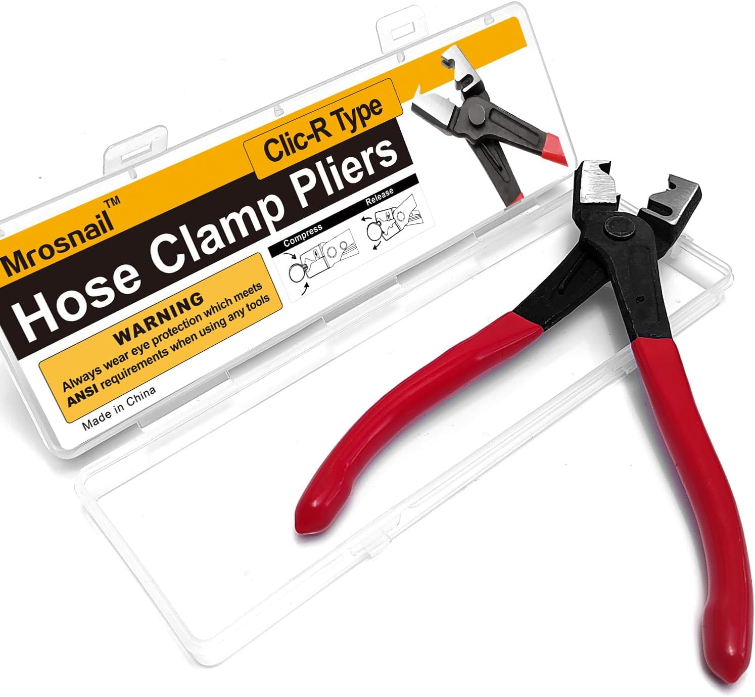 Clic-R Type Hose Clamp Pliers - 5.08x1.1 Inch, Durable CV Boot Clamp ...