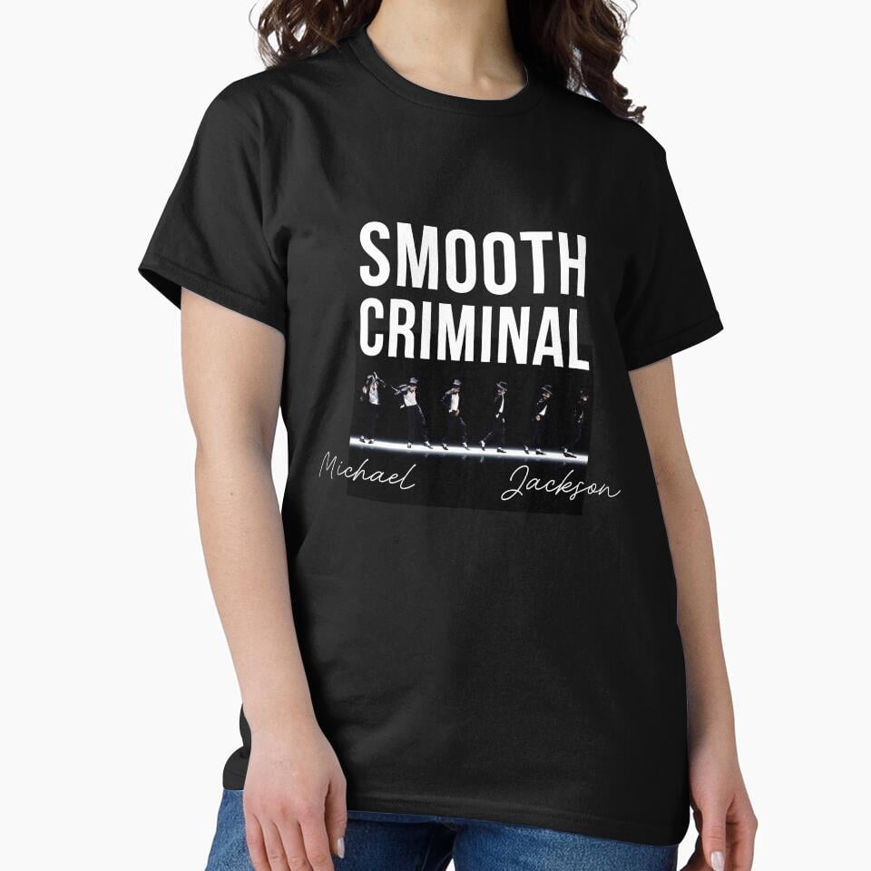 Clic Smooth Criminal White Fedora Suit Silhouette Dance T-Shirt ...