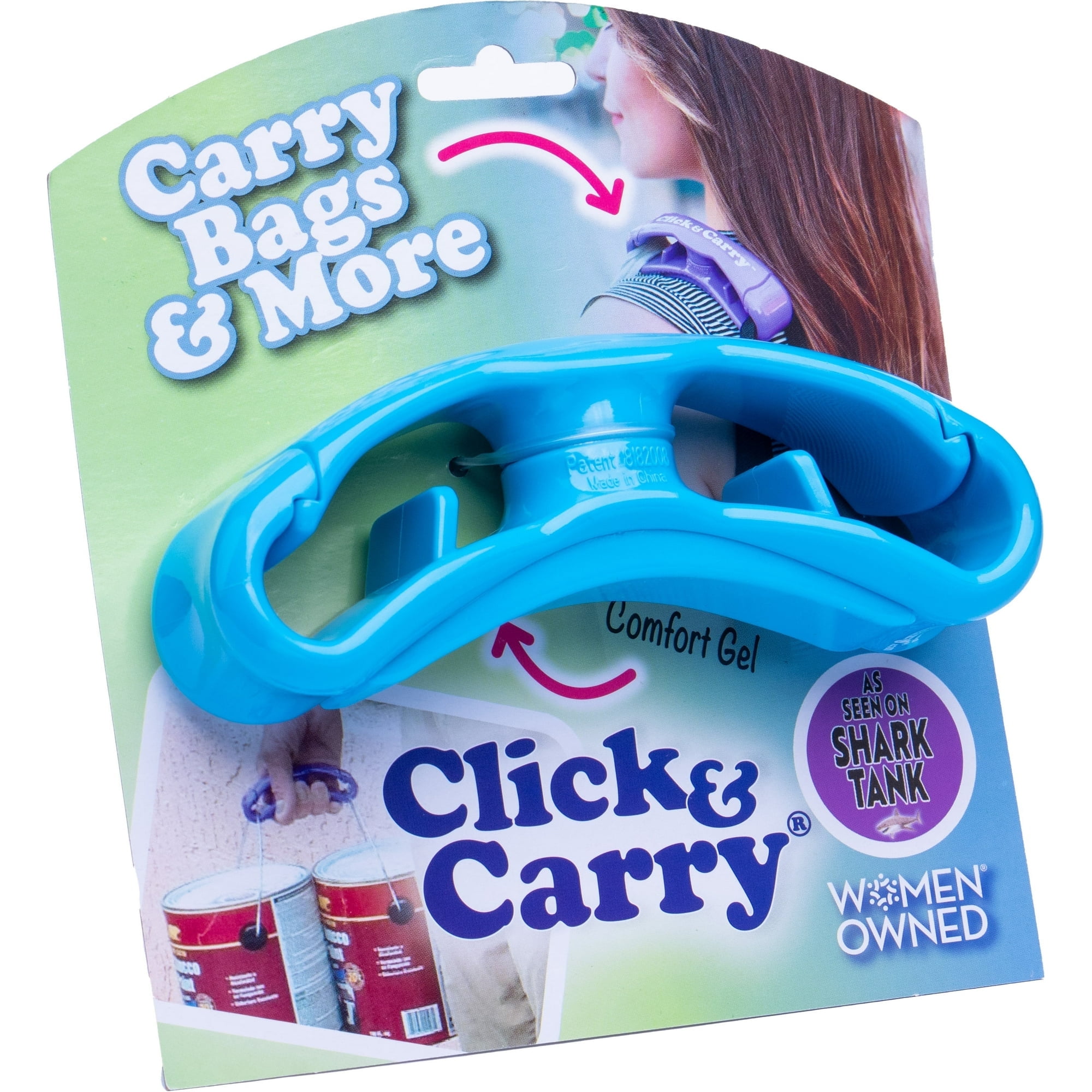 Click & Carry Grocery Bag Carrying Handle for Kitchen, Travel, or Home ...