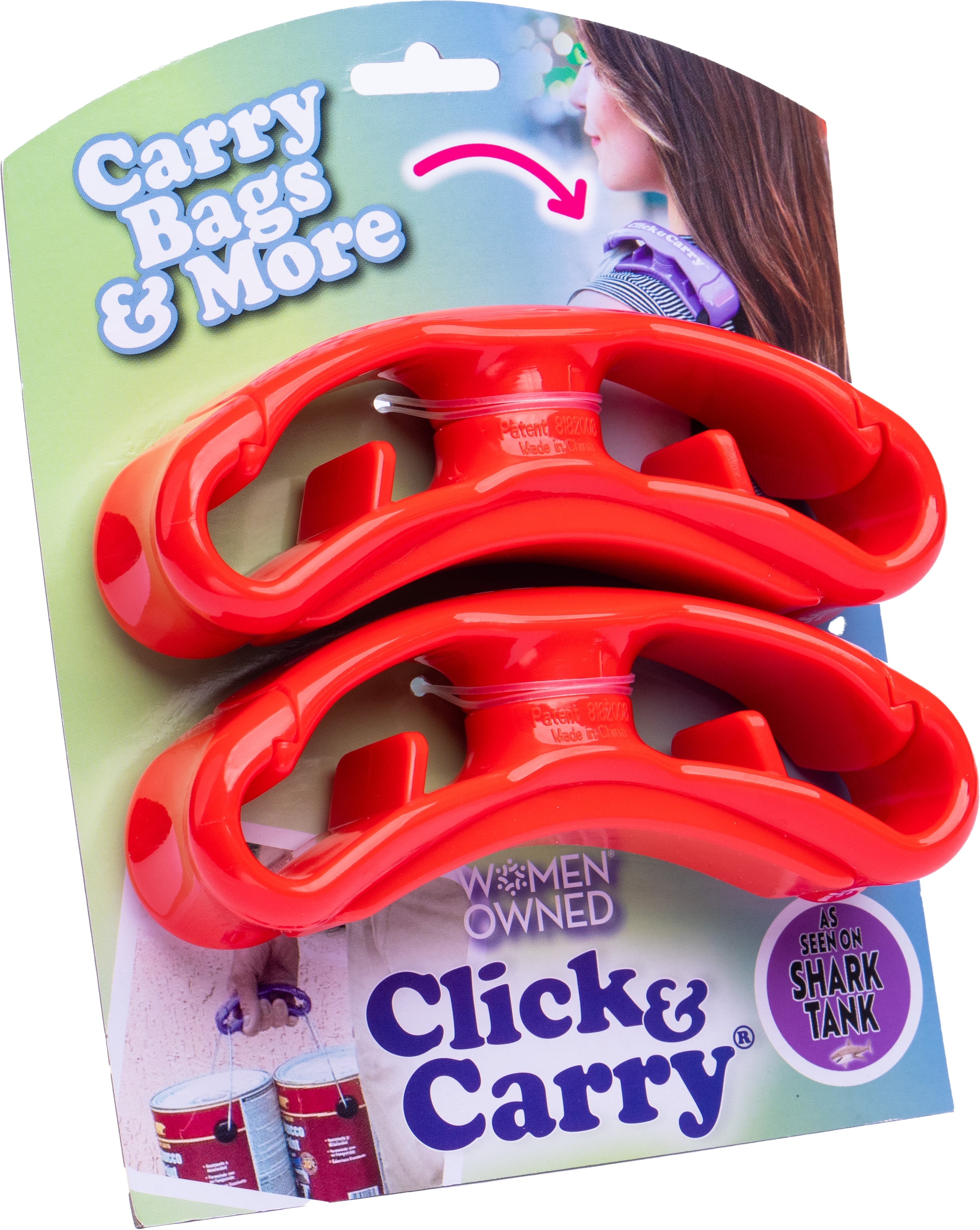 Click & Carry Grocery Bag Carrying Handle for Kitchen, Travel, or Home ...
