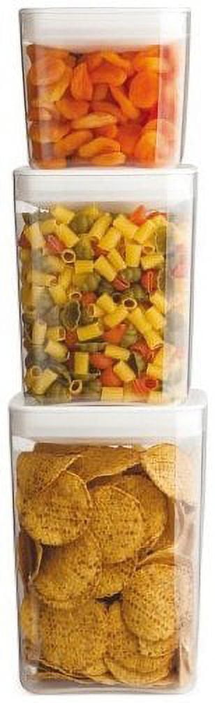 Click Clack 3-Piece Large Cube Storage Container Set | White - Walmart.com