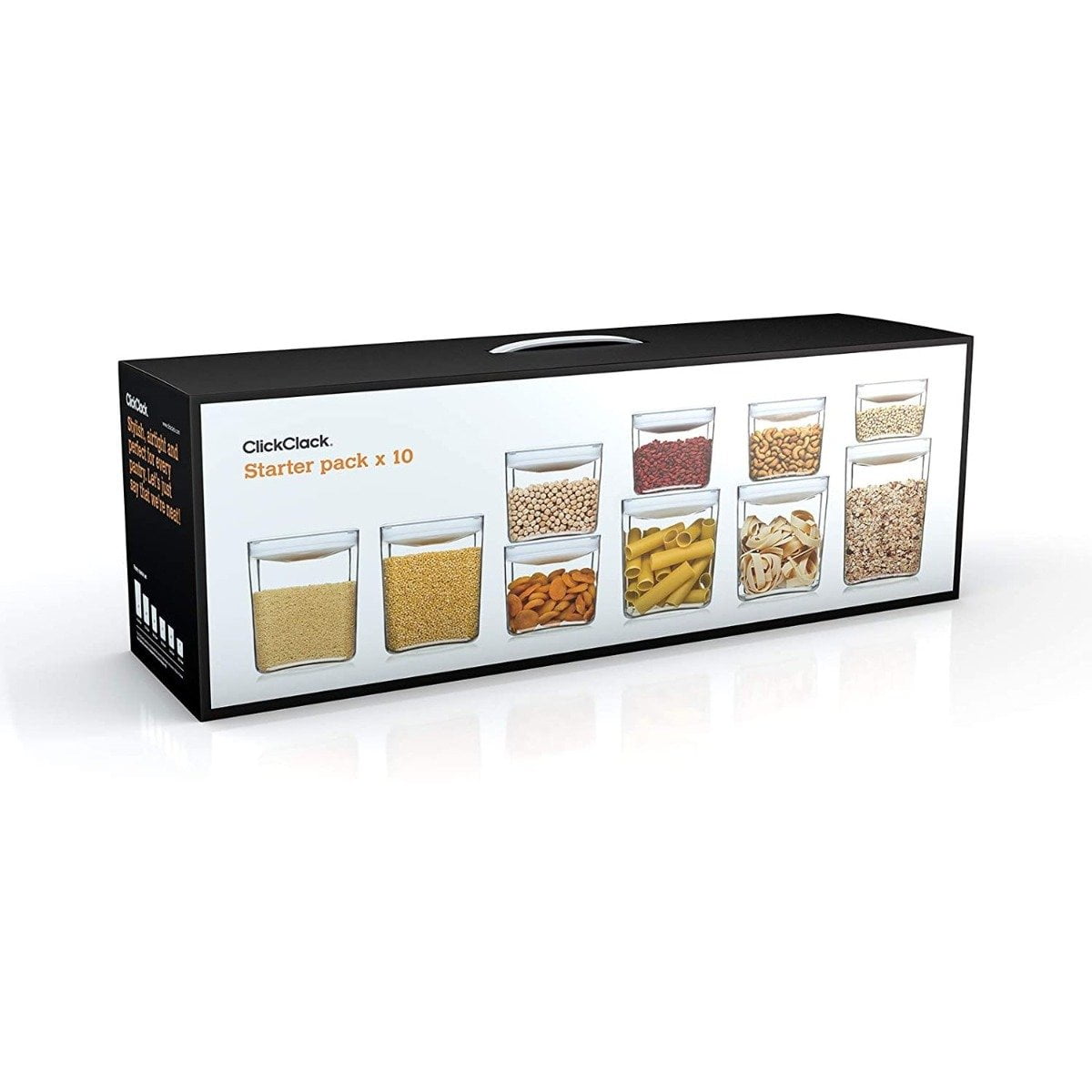 Click Clack Cube Storage Containers (10-Piece Set) | White - Walmart.com