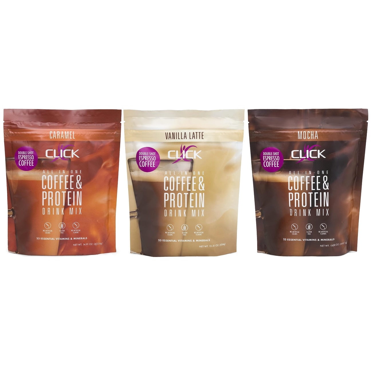 Click Coffee & Protein Powder Bag- Variety Pack - Walmart.com