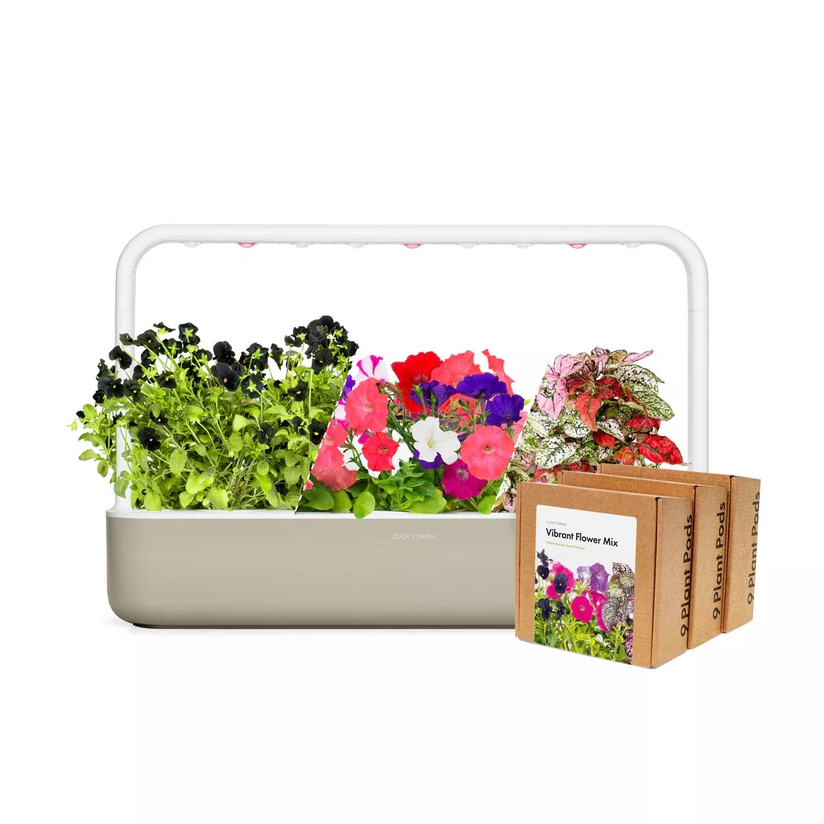 Click & Grow Indoor Vibrant Flower Gardening Kit | Smart Garden 9 with ...