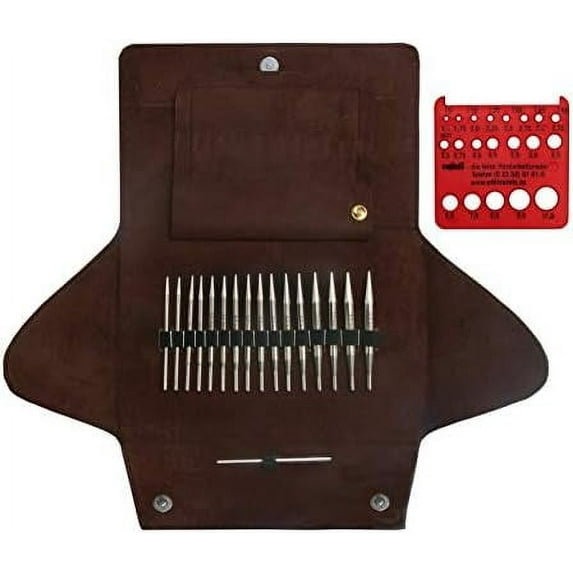 Click Lace Short Tip Interchangeable Circular Needle Set with Red Cords ...