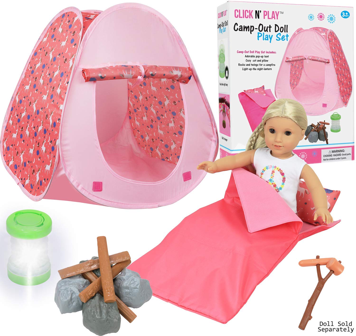 "Our Generation Toy Doll Play Set with Hop In Dog Carrier & 6-inch ...