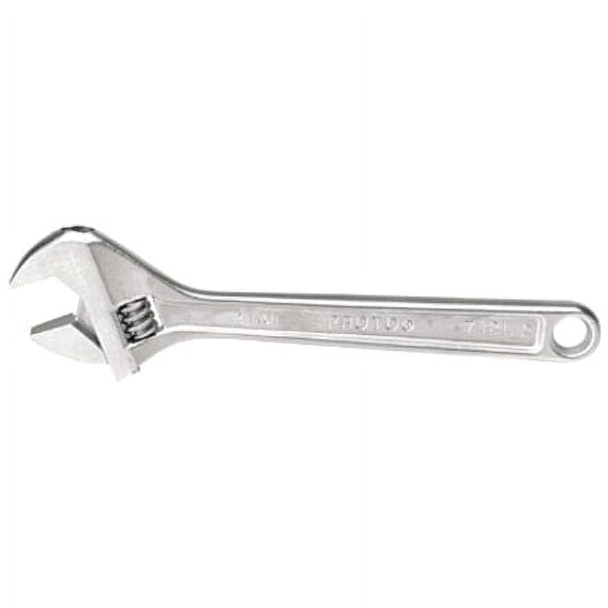 Click-Stop Adjustable Wrenches, 10 in Long, 1-5/16 in Opening, Chrome ...
